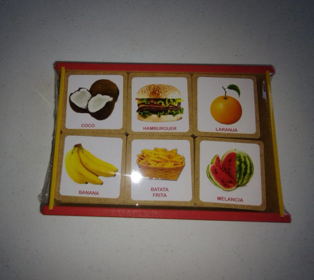 Jogo da mem?ria com alimentos – Bazar do Rema